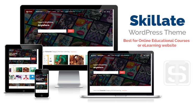 Skillate eLearning WordPress LMS Theme